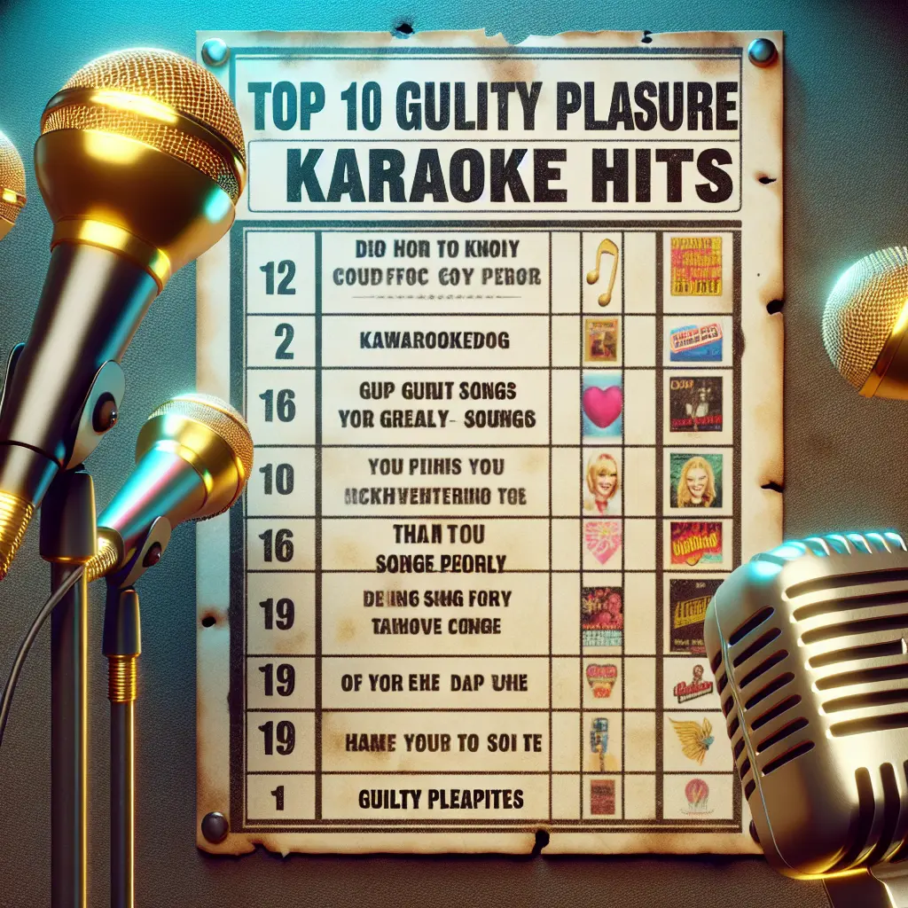 De top 10 guilty pleasure karaoke hits - KaraokeKoning